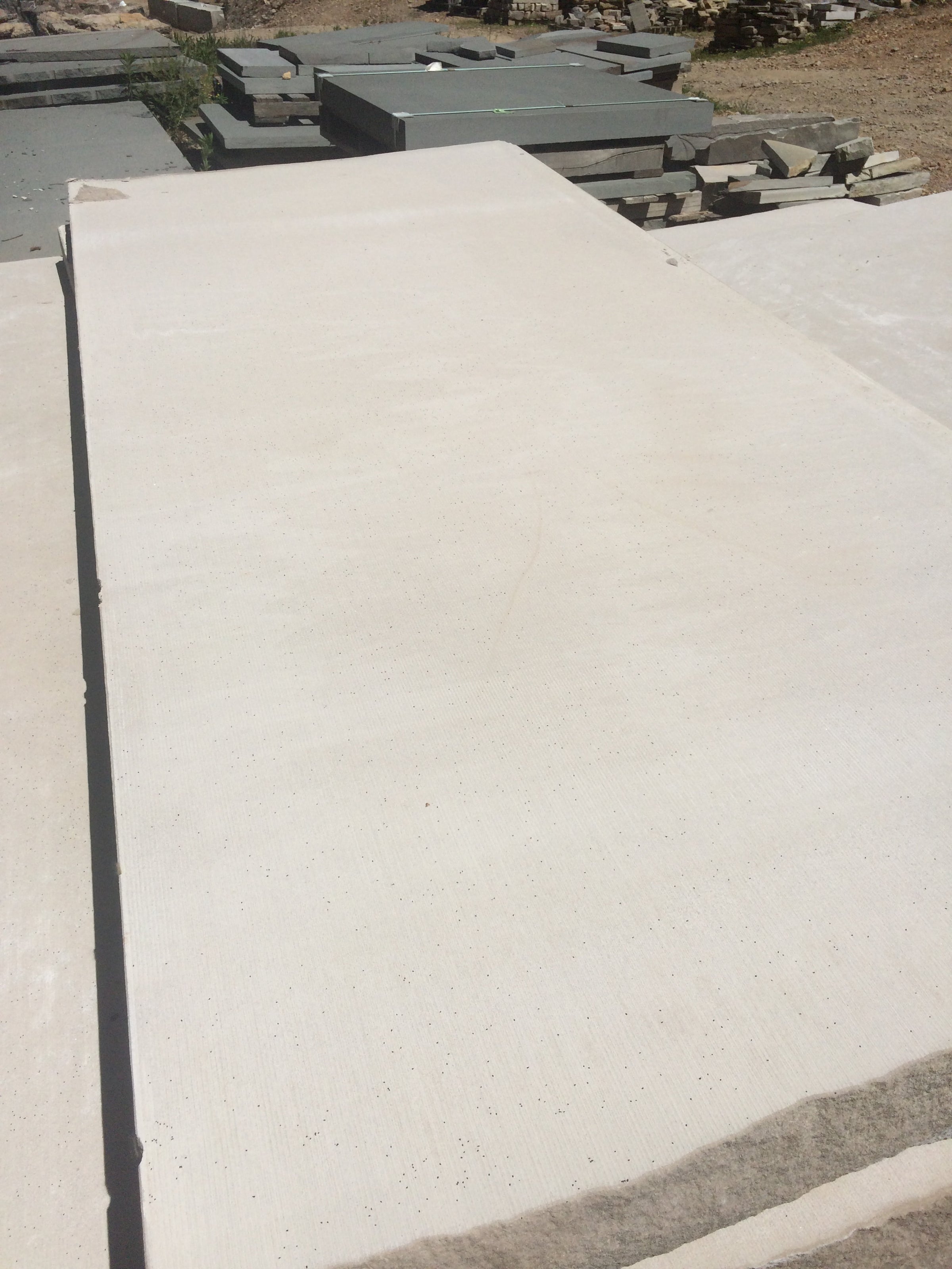 limestone slabs